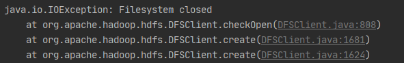 java.io.IOException: Filesystem closed问题解决-CSDN博客
