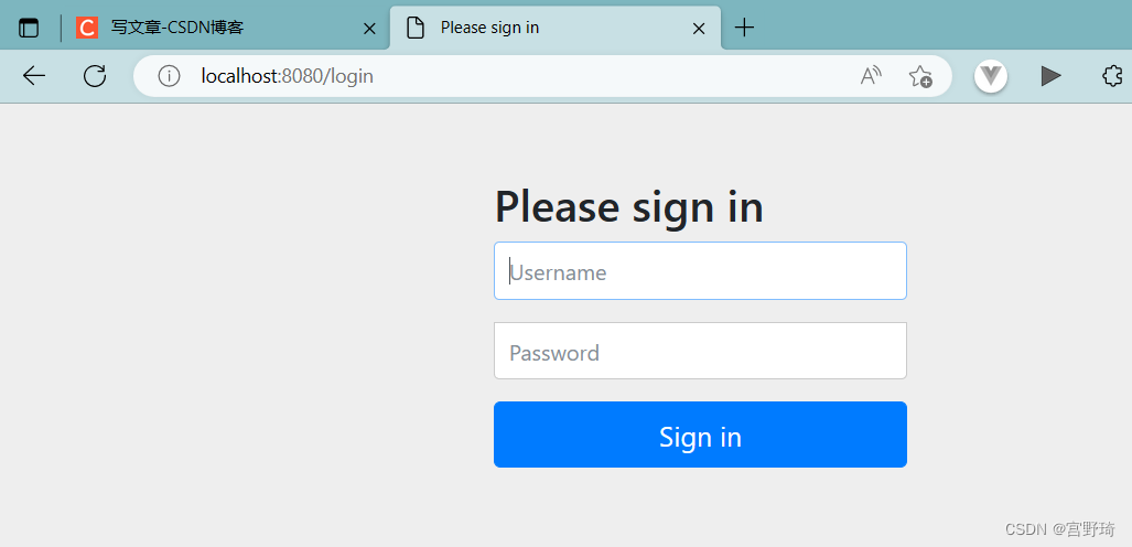 Springsecurity入门，前后端分离案例（笔记持续更新）springsecurity零基础教学前后端分离 Csdn博客