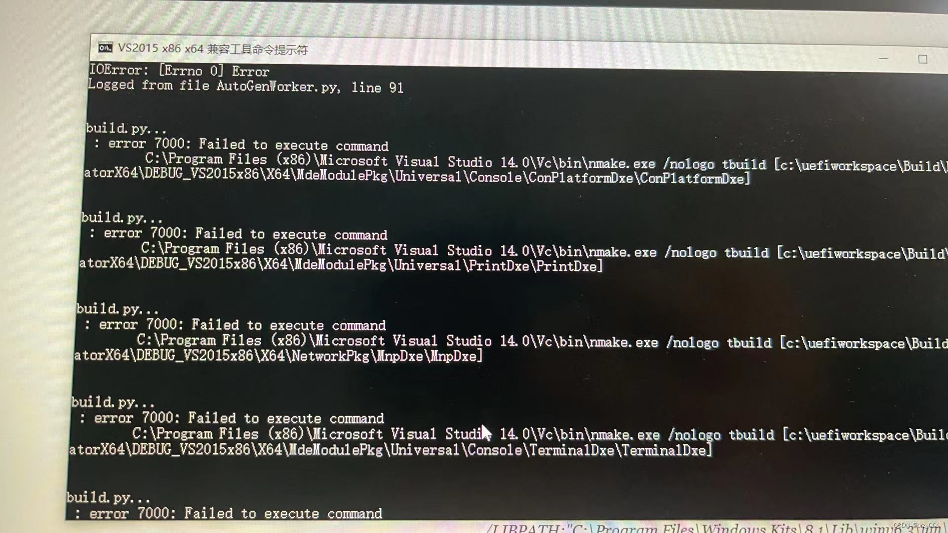 win10+vs2015搭建edk2教程及遇到的问题_edk2编译常见问题-CSDN博客