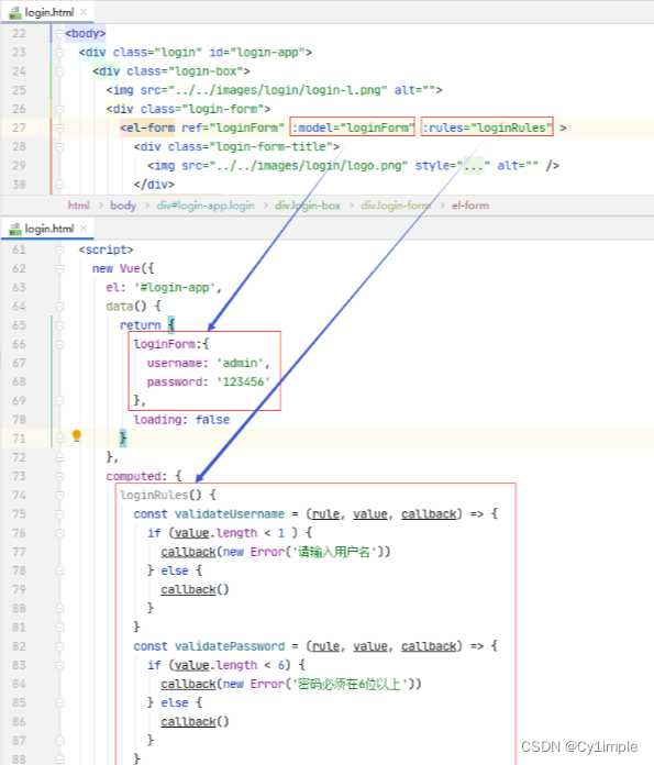 Vue.js后台登录功能实现-CSDN博客