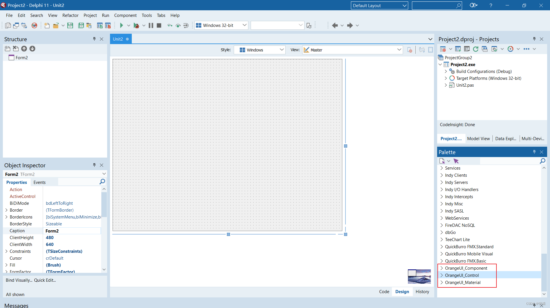 Rad Studio 11.2 安装 OrangeUI 组件教程_rad studio 安装第三方控件-CSDN博客