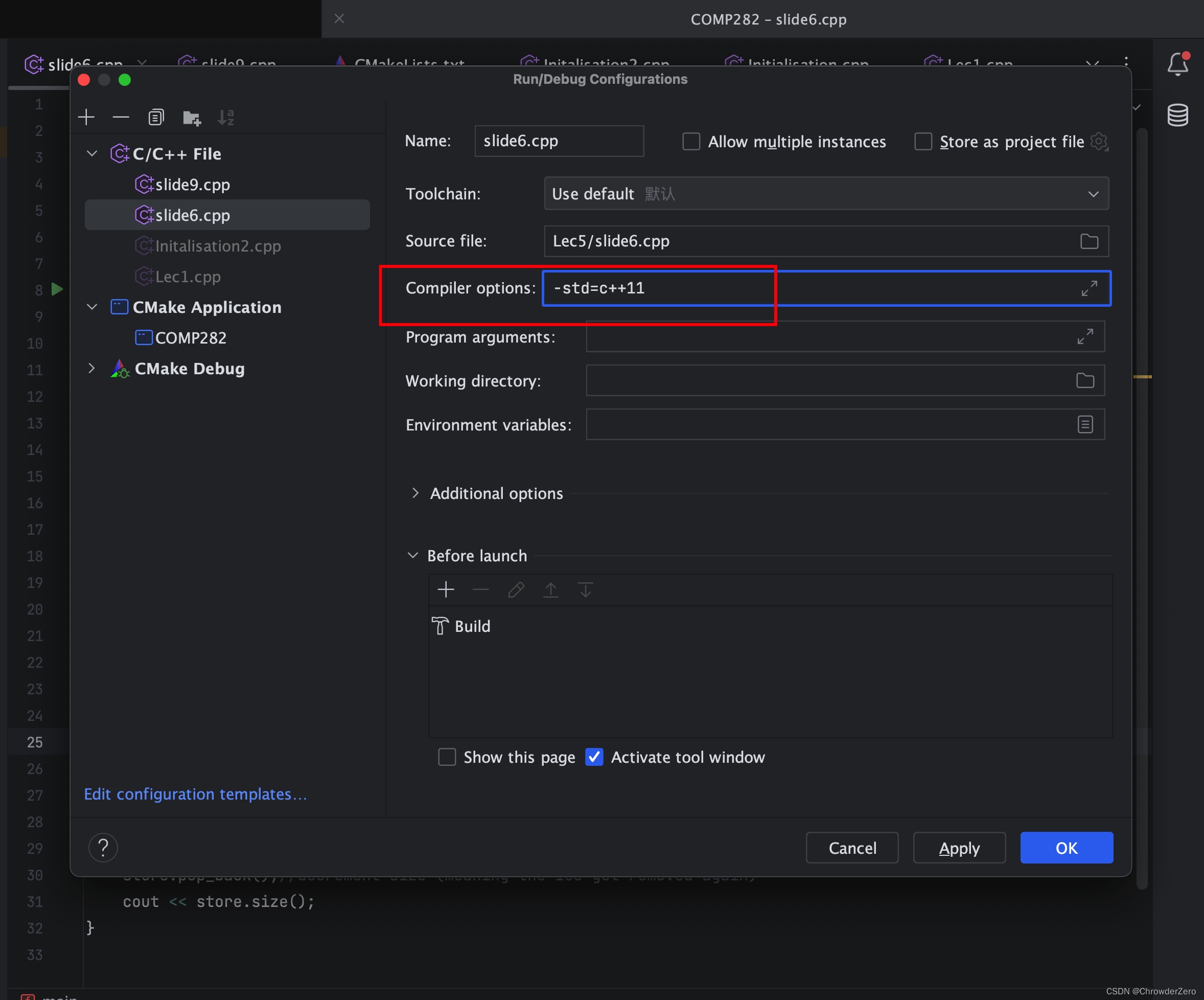 基于MacOS Clion 切换C++版本_clion 设置c++版本-CSDN博客