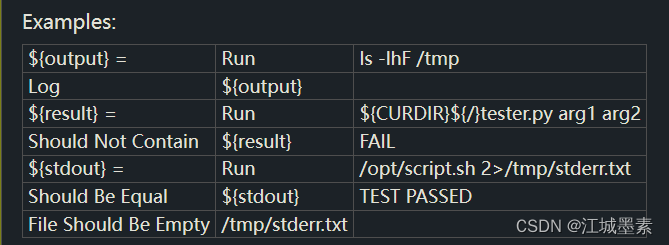 Robotframework输出命令到控制台（linux平台）robotframework Linux Csdn博客