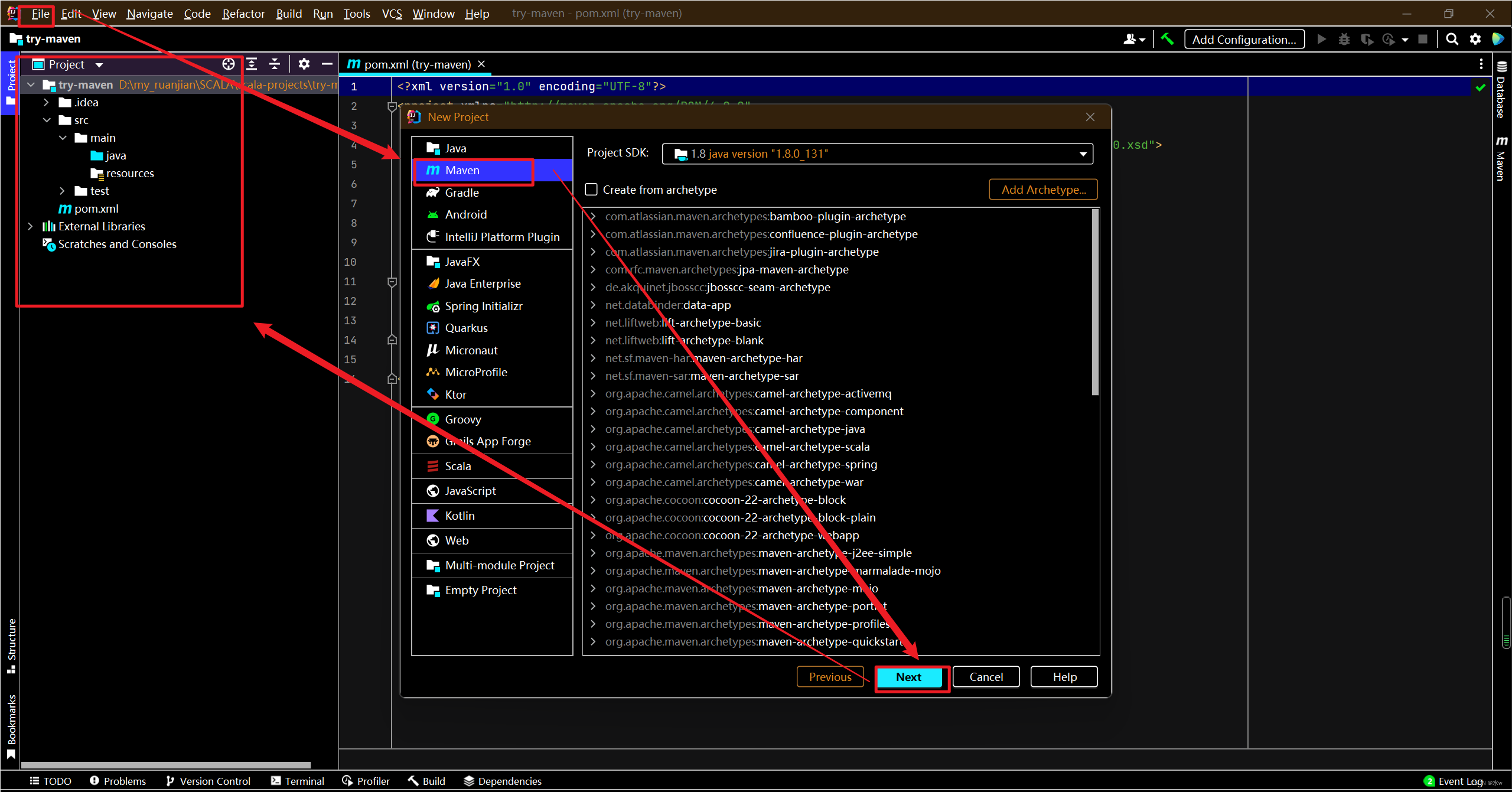 idea2021.3.3 创建maven-scala项目并解决遇到的问题：通过add frameworks support找到不到scala插件_add frameworks support没 ...