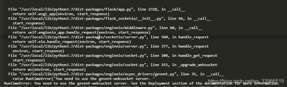 【报错】flask-socketio failed: Error during WebSocket handshake: Unexpected response code: 500-CSDN博客