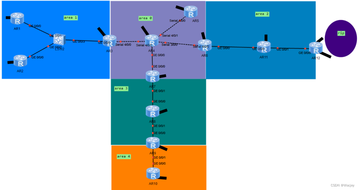 IP网络拓扑与OSPF配置：MGRE、NAT与区域优化-CSDN博客