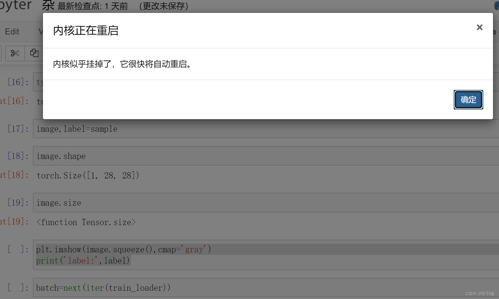 Jupyter 挂掉的内核和transformtorchvisiontransformstotensor Csdn博客