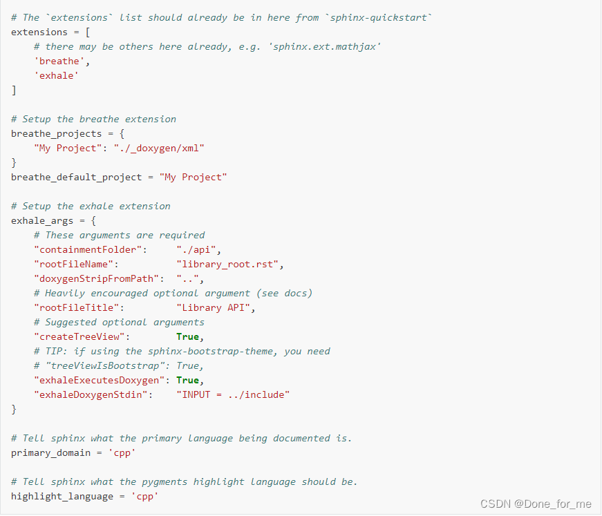 Sphinx使用与项目文档生成-CSDN博客