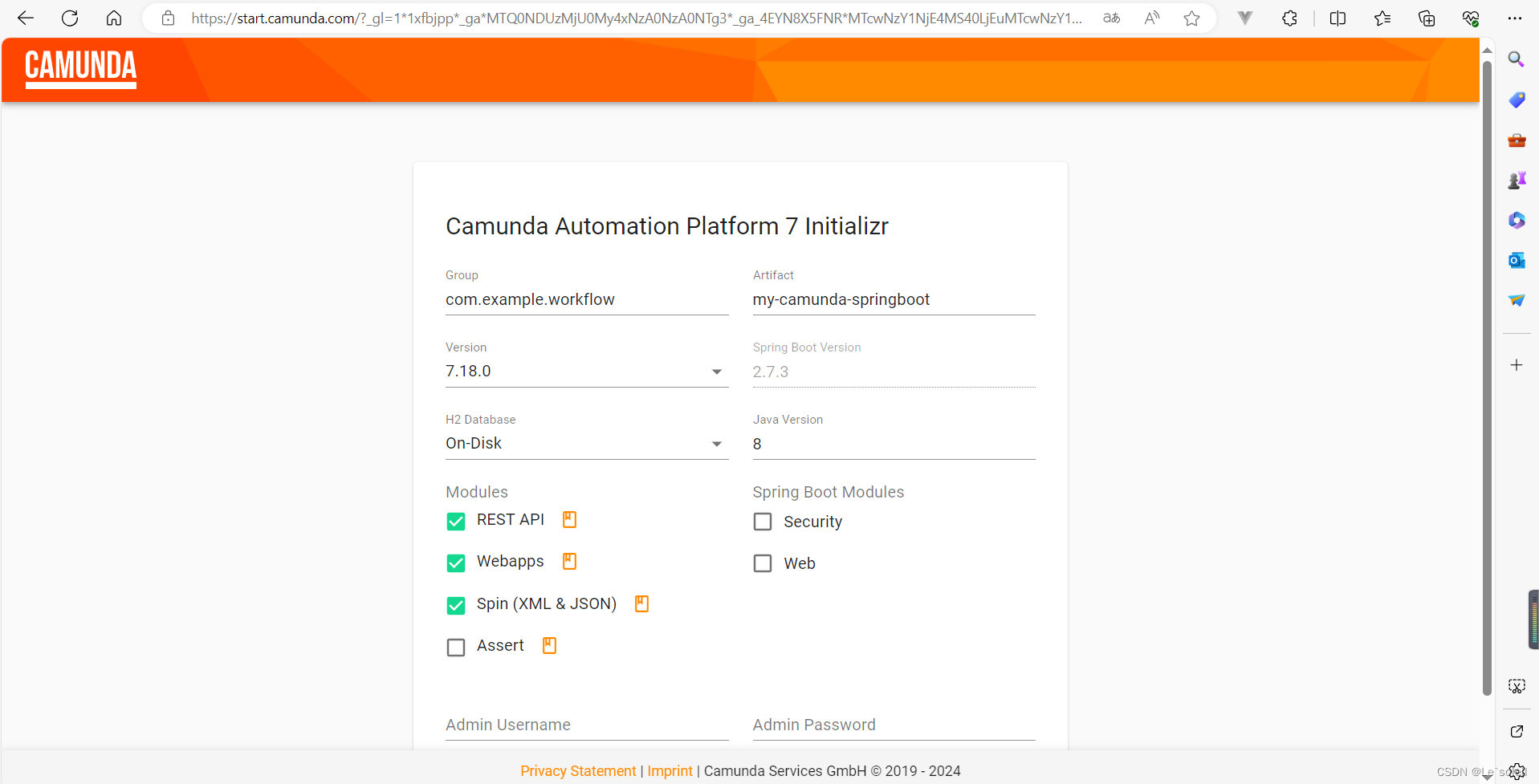 基于Docker和Springboot两种方式安装与部署Camunda流程引擎_camunda docker-CSDN博客