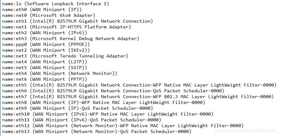 NetworkInterface 通过名字、InetAddress、getNetworkInterfaces获取网络接口_networkinterface ...