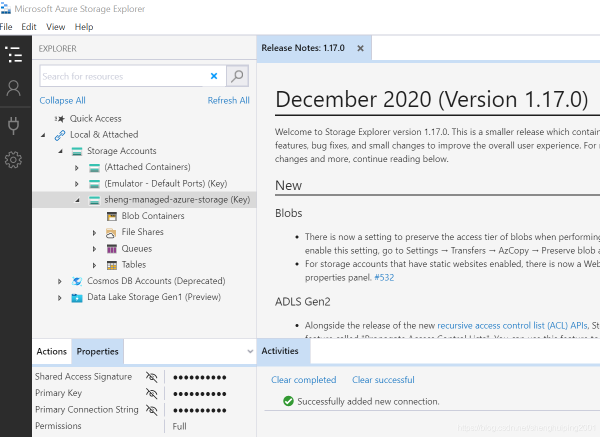 利用Azure Storage explorer 来管理storage_storage explorer 连接blob-CSDN博客