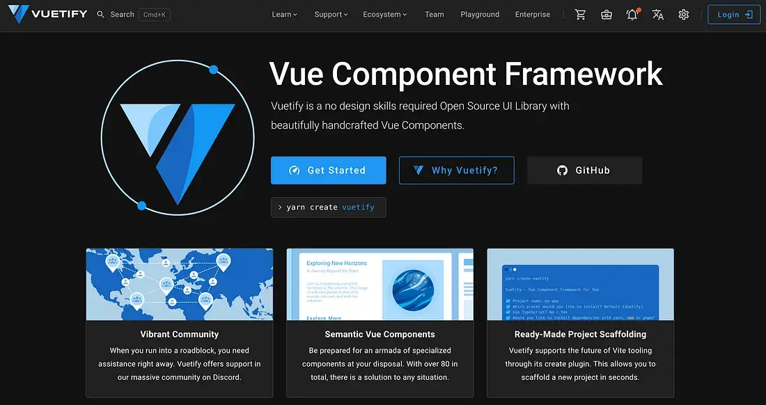 2024年最受欢迎的十个 Vue.js UI 库_quasar和vuetify-CSDN博客