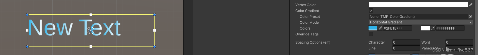 Untiy UGUI之TextMeshPro实现文字渐变色_unity渐变文字-CSDN博客