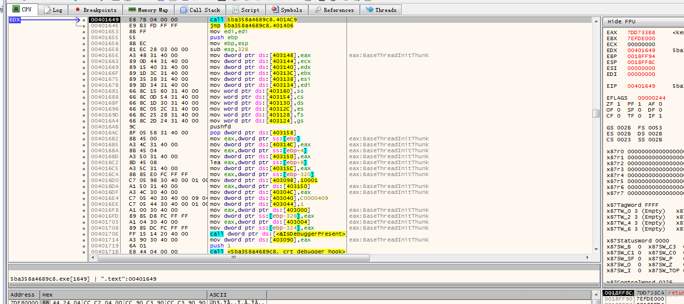 动态调试之——x64dbg的使用_64dbg转到当前位置-CSDN博客