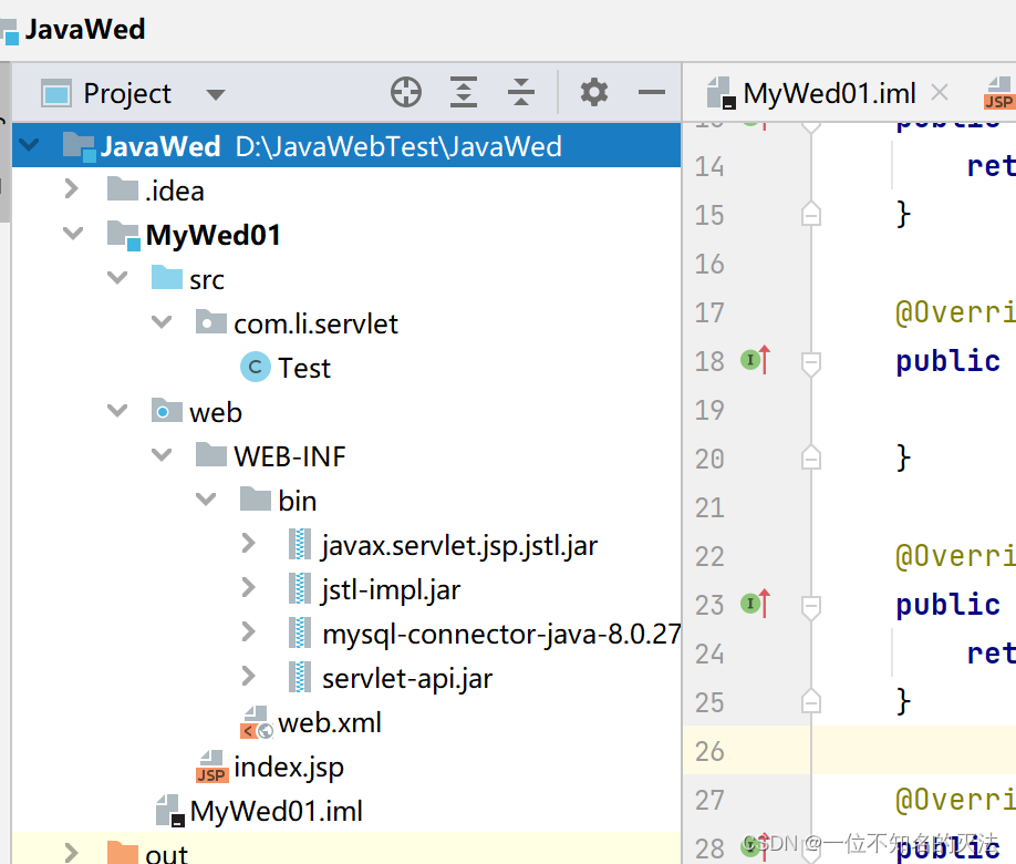 idea中tomcat的配置与javaWeb的第一个程序_javaweb第一个程序-CSDN博客