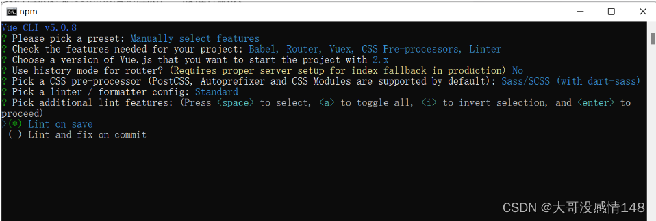 vue-cli5.0脚手架的安装搭建和运行_vue5.0-CSDN博客