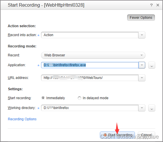 loadrunner录制脚本为空Action为空的解决办法（loadrunner12+win10）_loadrunner录制后没代码-CSDN博客