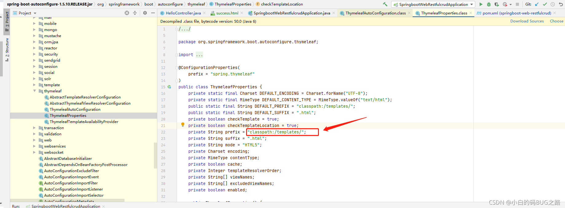 SpringBoot --thymeleaf简单实例_springboot+thymeleaf简单案例-CSDN博客