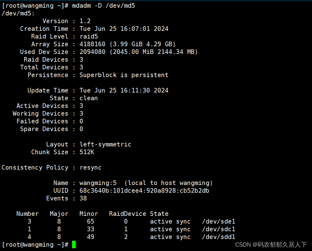 Linux：RAID磁盘阵列_linux查看raid信息命令-CSDN博客