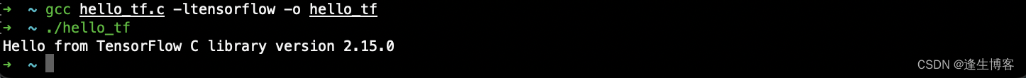 MacOS 安装C语言版TensorFlow_mac 安装tensorflow c-CSDN博客