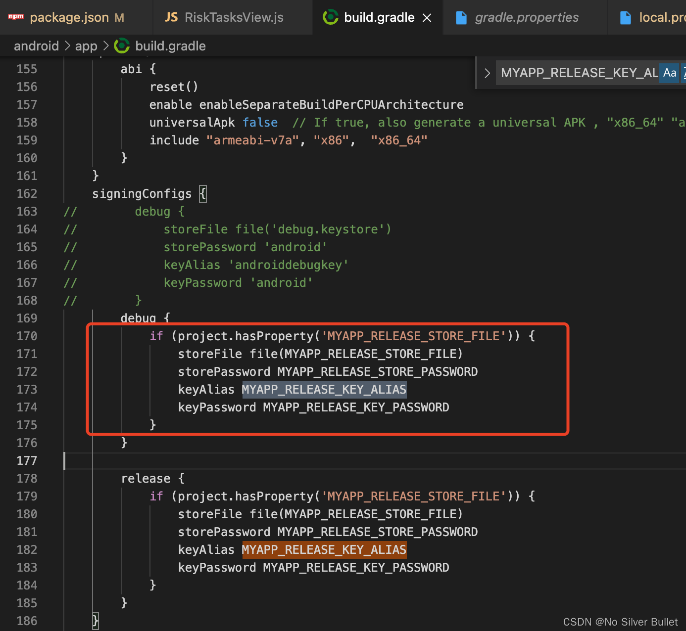 ReactNative进阶（五十三）:Keystore file ‘..android.keystore‘ not found for signing config ‘debug‘问题解决 ...