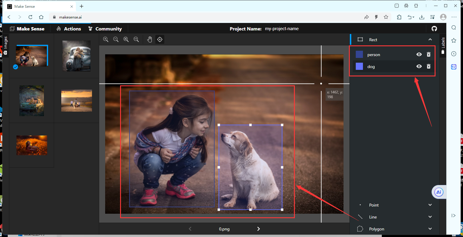 使用Make Sense为YOLOv5-5.0制作自定义数据集及应用_makesense标注工具-CSDN博客