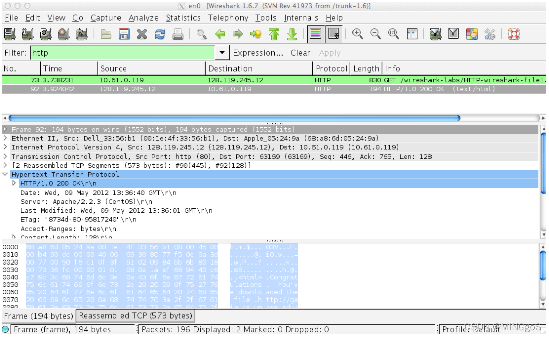 Wireshark-Lab2: HTTP_wireshark lab2-CSDN博客