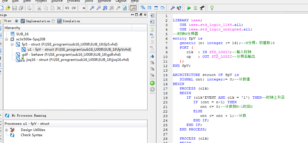基于fpga的模16减法计数器设计vhdl代码ise仿真316进制减法计数器vhdl Csdn博客