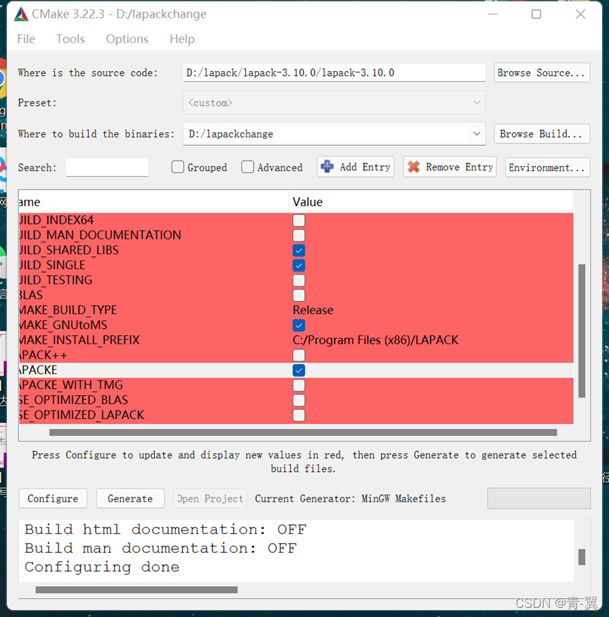 如何制作lapack库的dll文件(简单易行)_clapack 生成dll-CSDN博客