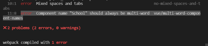 学习Vue脚手架时遇到的问题 与 解决方法_16:4 error mixed spaces and tabs no-mixed-spaces-a-CSDN博客