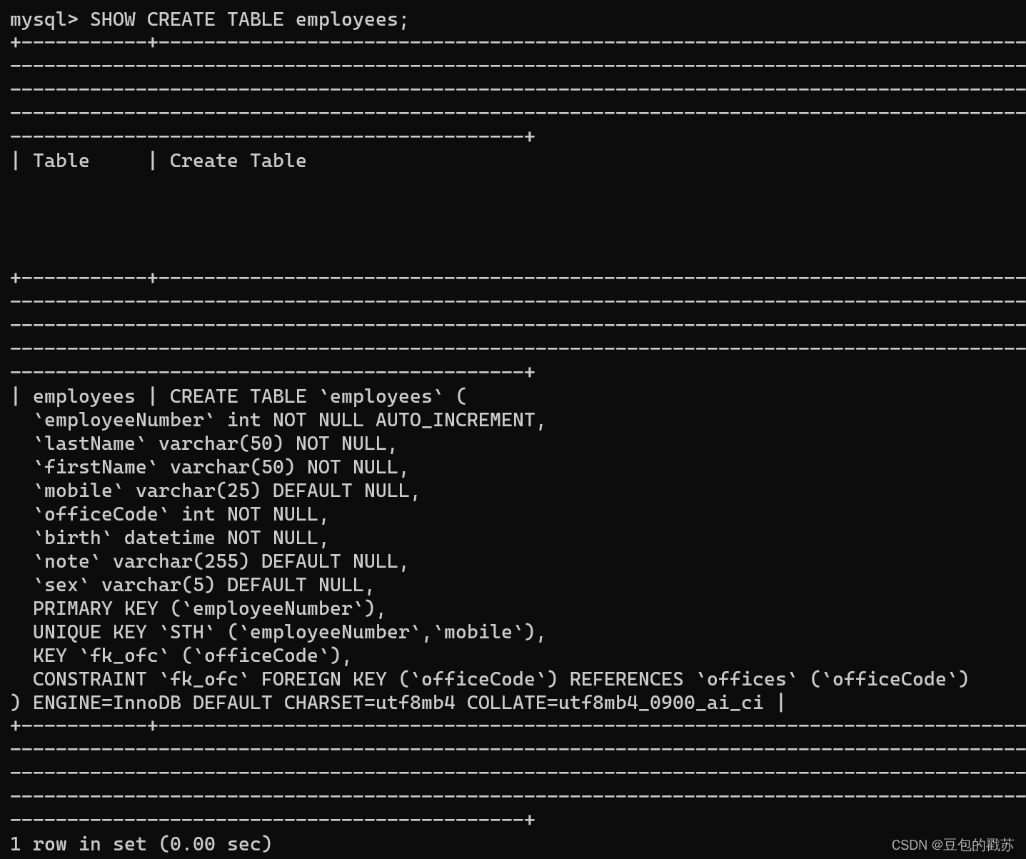 Mysql基础案例——数据表的基本操作：创建表和修改表mysql 数据库 建表案例 Csdn博客