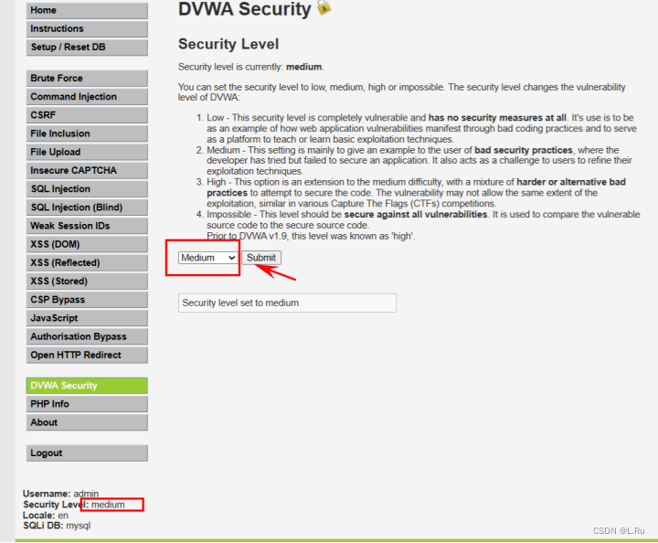 DVWA-SQL Injection模块展开实验_利用kali linux对dvwa的sql injection模块展开实验,包括: 6.low等级;-CSDN博客