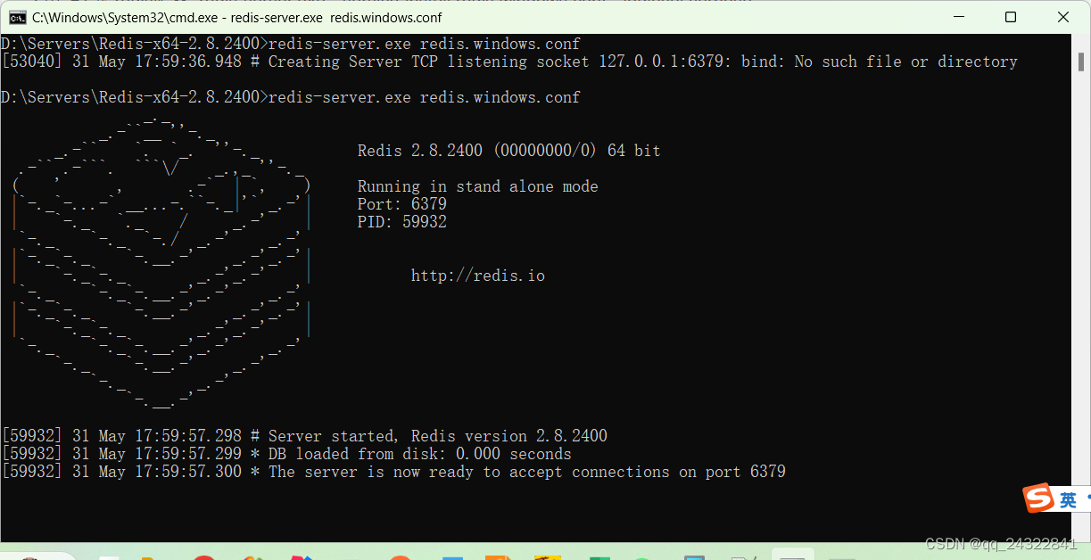 window安装redis及配置redis服务_redis-server.exe redis.windows.conf-CSDN博客