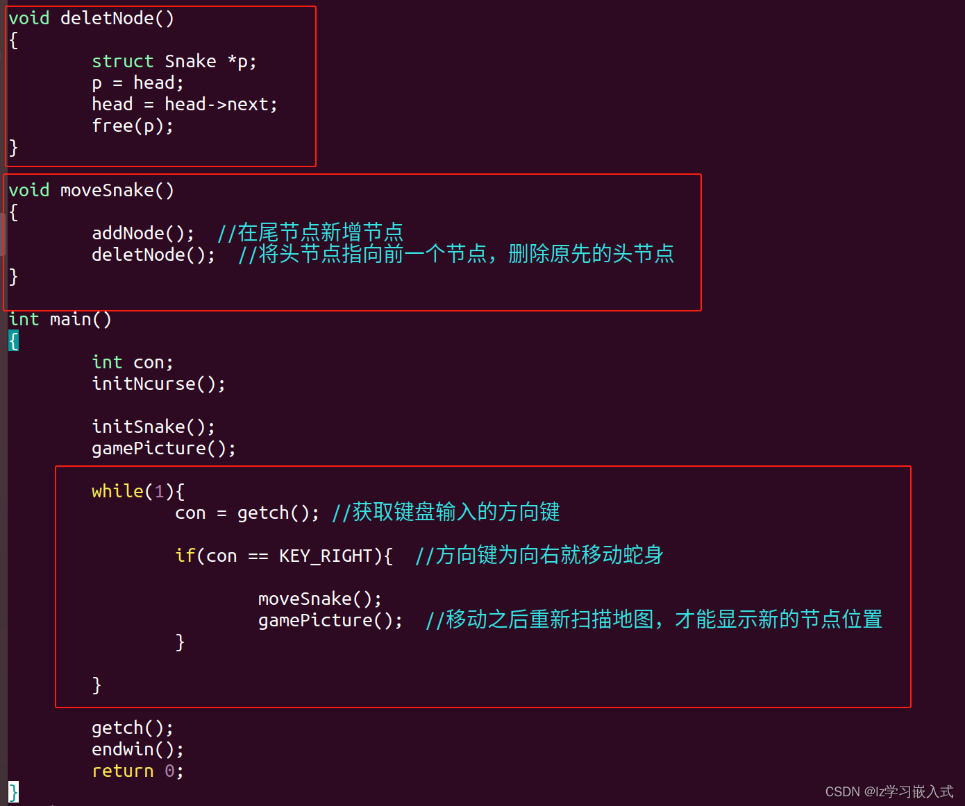 贪吃蛇小游戏-------基于ncurse图形库的小游戏（Linux环境）_linux系统部署贪吃蛇小游戏-CSDN博客