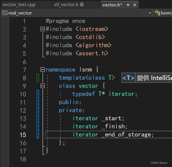 C++STL 初阶（5）vector的简易实现（上）_c++构造一个简单的vector.h,不要使用 -CSDN博客