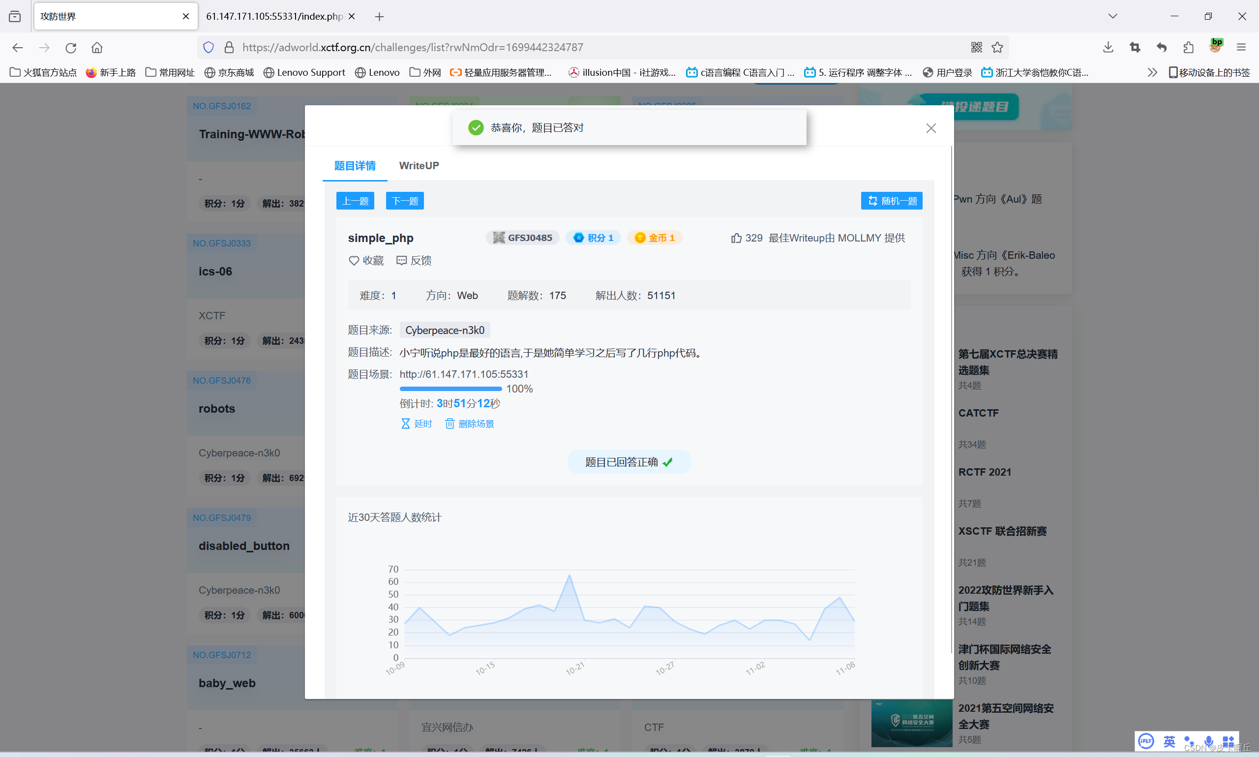 web-＞新手模式-＞PHP2，backup，weak_auth，simple_php，baby_web_include("config.php"); if($a==0 and $a) ctf ...