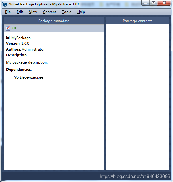 NuGet 的打包教程，使用UI工具 NuGetPackageExplorer 进行打包，处理包的依赖项_nuget package explorer-CSDN博客