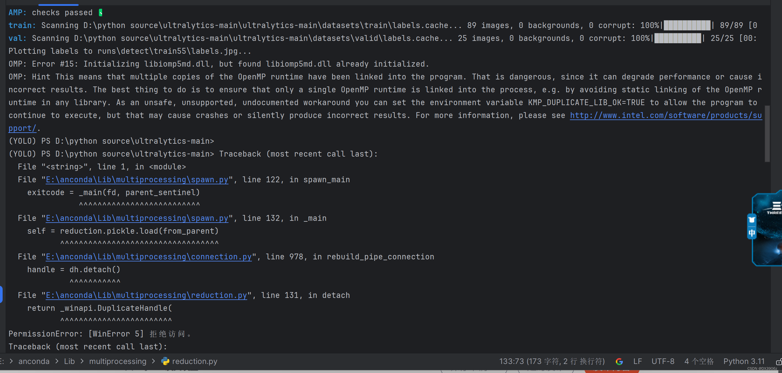 Python开发中遇到的OMP和PermissionError问题：求解与排查-CSDN博客