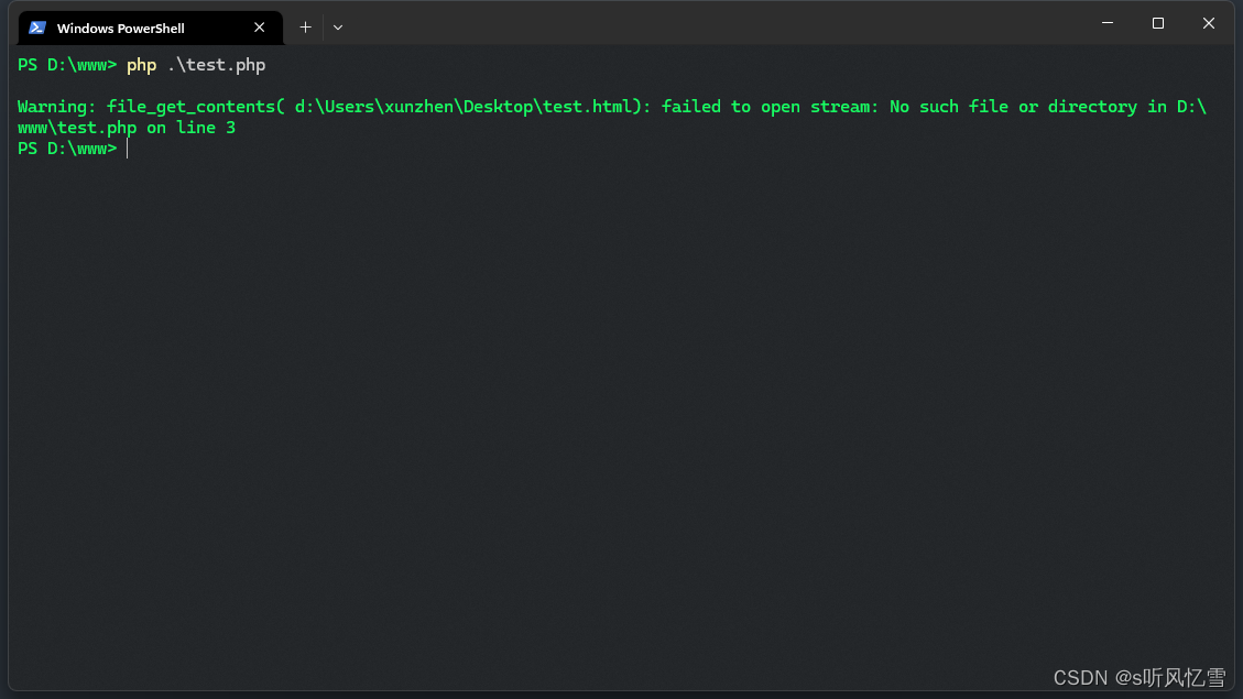 file_get_contents 打开本地文件报错: failed to open stream: No such file or directory-CSDN博客