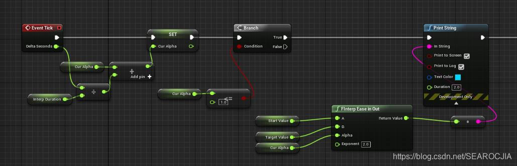 UE4 插值FInterpEaseInOut和Ease_ue4 ease-CSDN博客