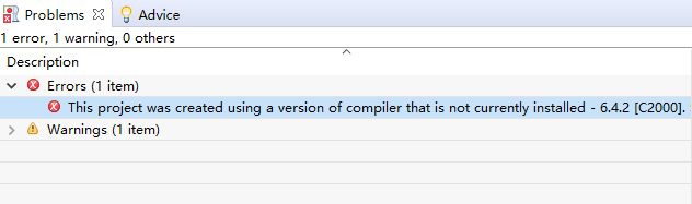 CCS编译器版本问题 This project was created using a version of compiler that is not currently installed ...