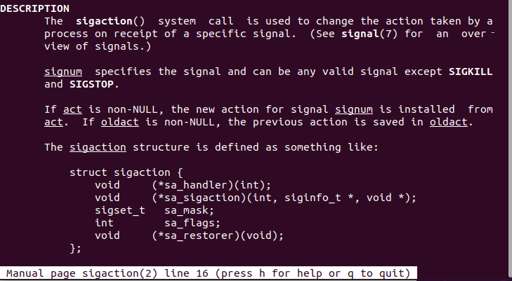 Linux内核编程 信号signal、sigaction使用案例-CSDN博客