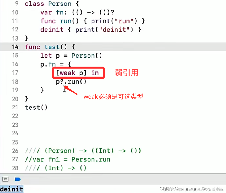 Swift - memory management， weak 、unowned、autoreleasepool、 Reference cycle、escaping-CSDN博客