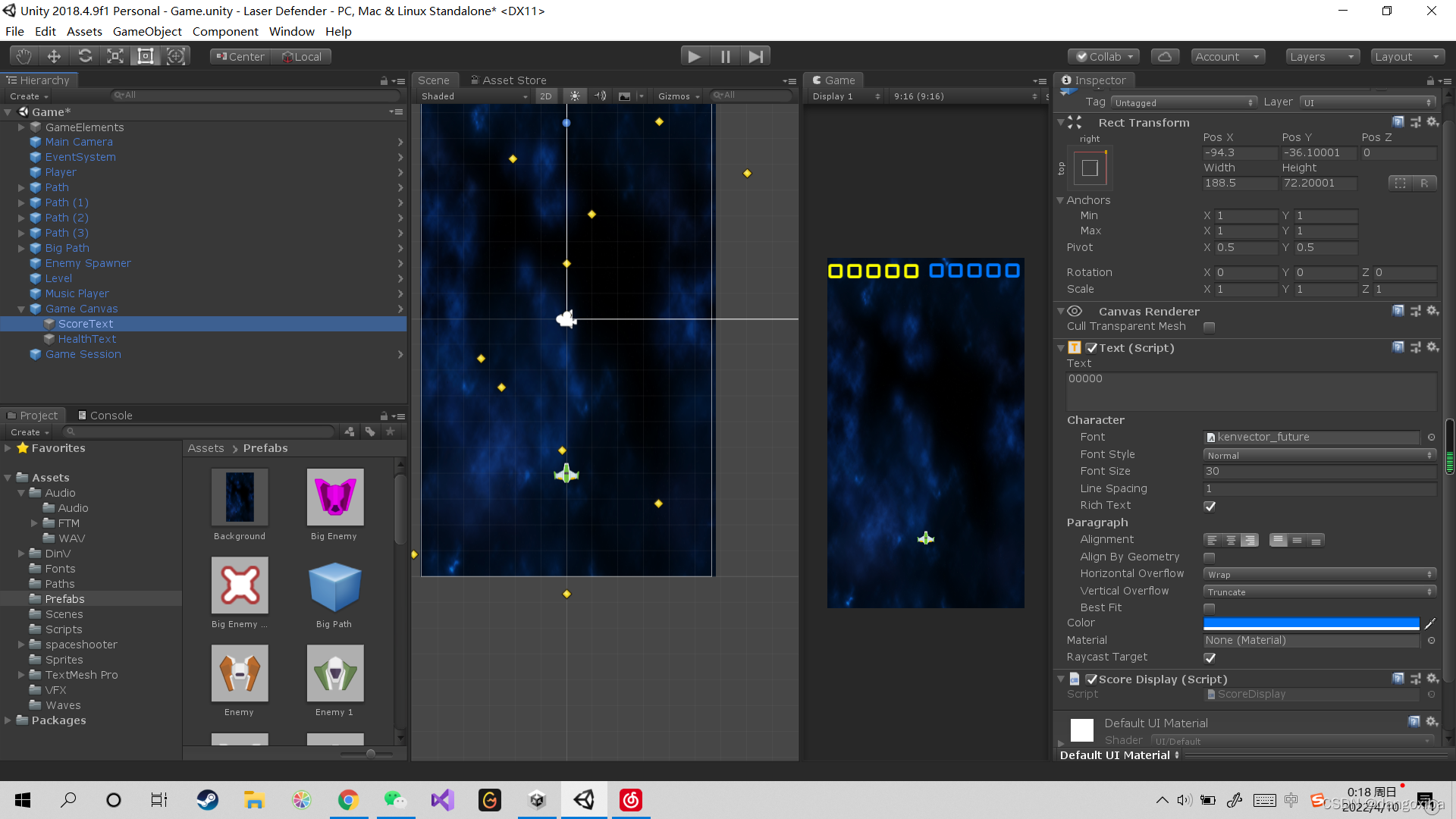 【Unity2D入门教程】简单制作战机弹幕射击游戏⑥最终回扩展其它范围的内容_unity 飞行射击游戏-CSDN博客