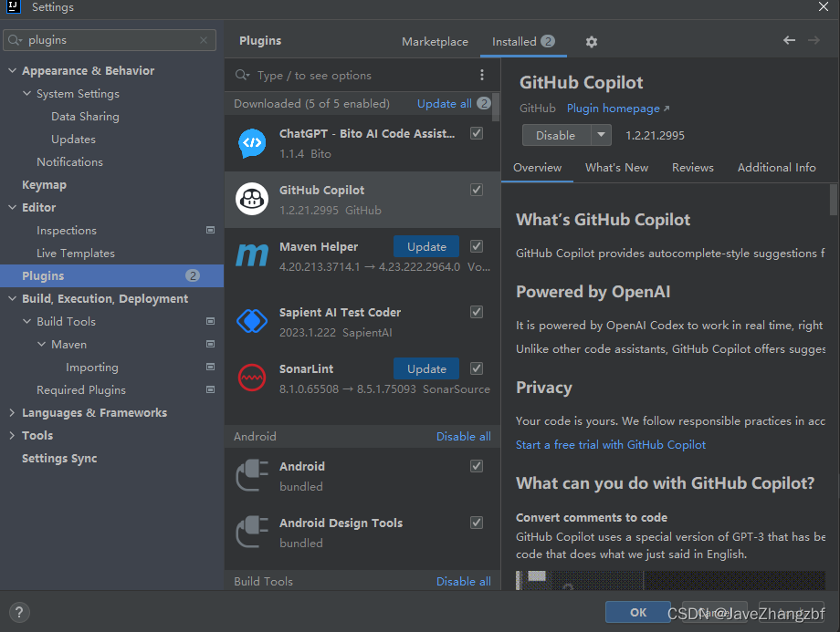 idea配置GitHub Copilot经验_idea github copilot-CSDN博客