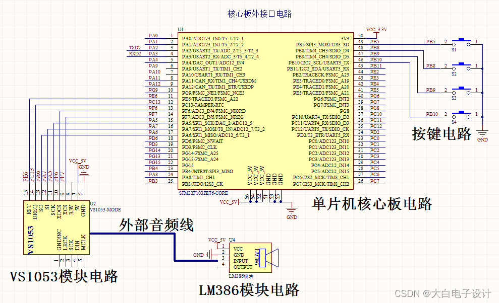 73、基于stm32单片机录音机录音笔语音存储回放tf卡tft屏系统设计 程序 原理图 Pcb源文件 参考论文 硬件设计资料 元器件清单等
