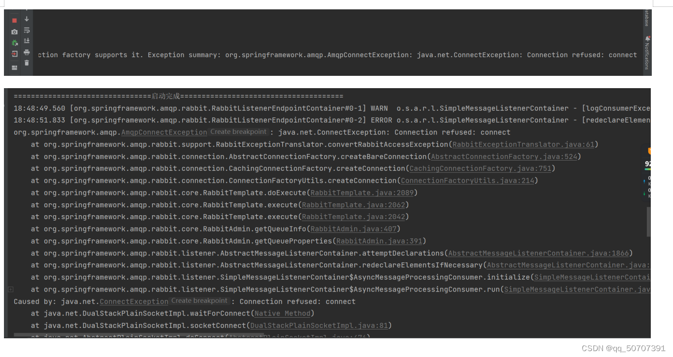 Caused by: java.net.ConnectException: Connection refused: connect-CSDN博客