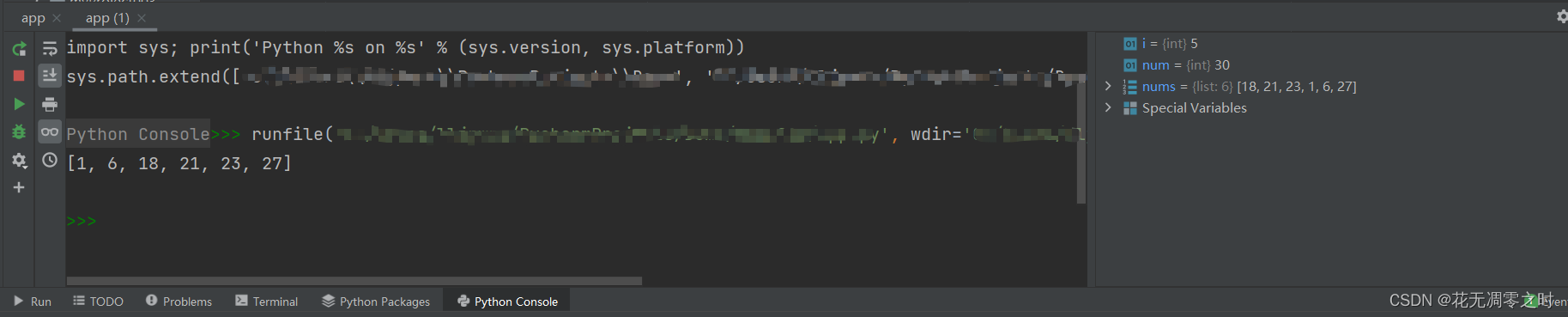 在PyCharm中分别实现在run窗口运行和在Python with Console窗口运行_pycharm怎么调出运行子窗口-CSDN博客