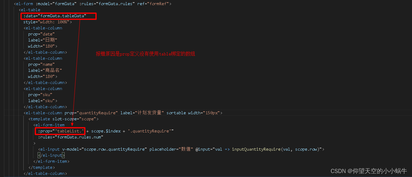 解决Bug[Vue warn]Error in mounted hook: “Error: please transfer a valid prop path to form item ...