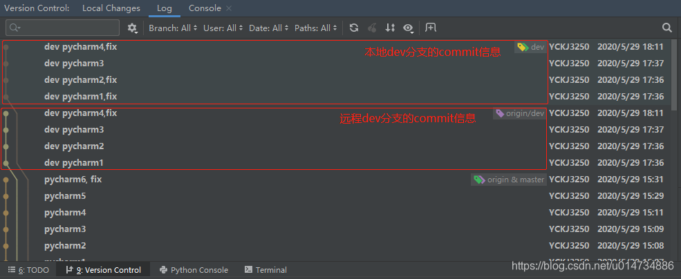 pycharm修改远程分支上的commit信息_pycharm edit commit message-CSDN博客